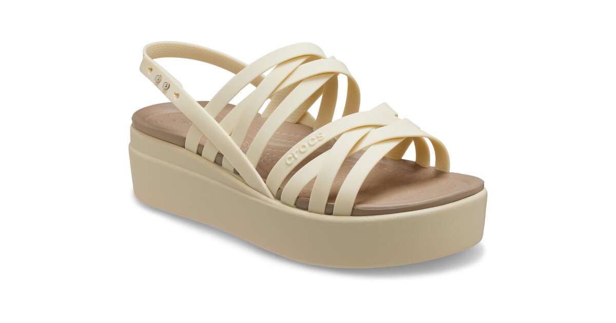 duże rozmiary sandały na platformie BROOKLYN STRAPPY LOW WEDGE | 206751 ...